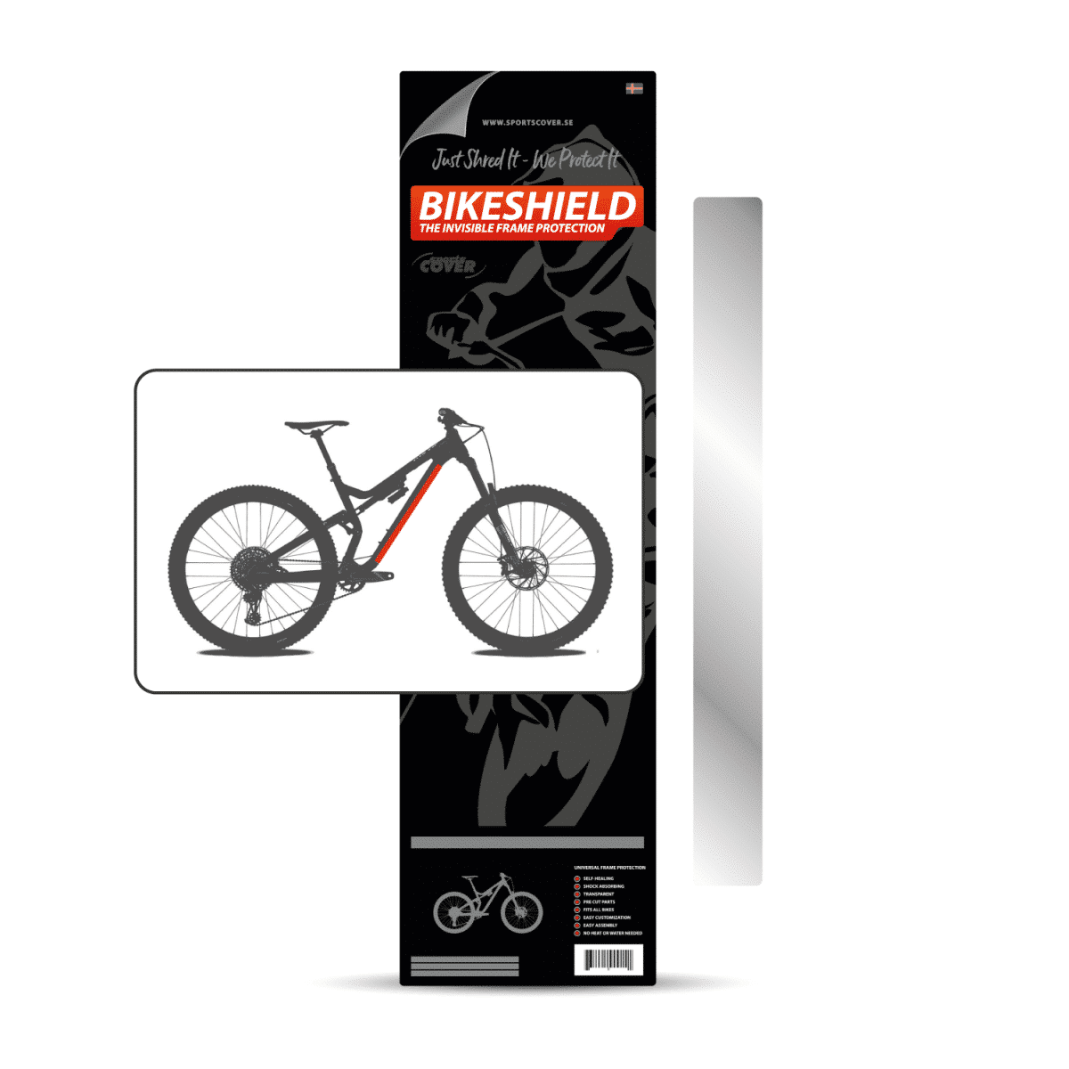 Bikeshield Frame bescherming sticker Tubeshield Small - BusyBee Bike ...